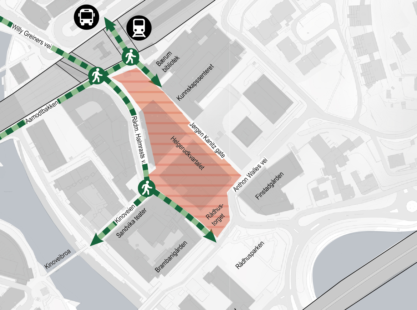 Sandvika sentrum øst | Sandvika | Bærum kommune
